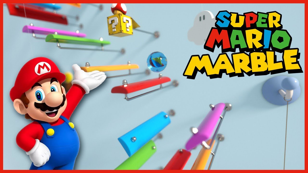 MARIO BROS | MARBLE MUSIC | Satisfying - YouTube