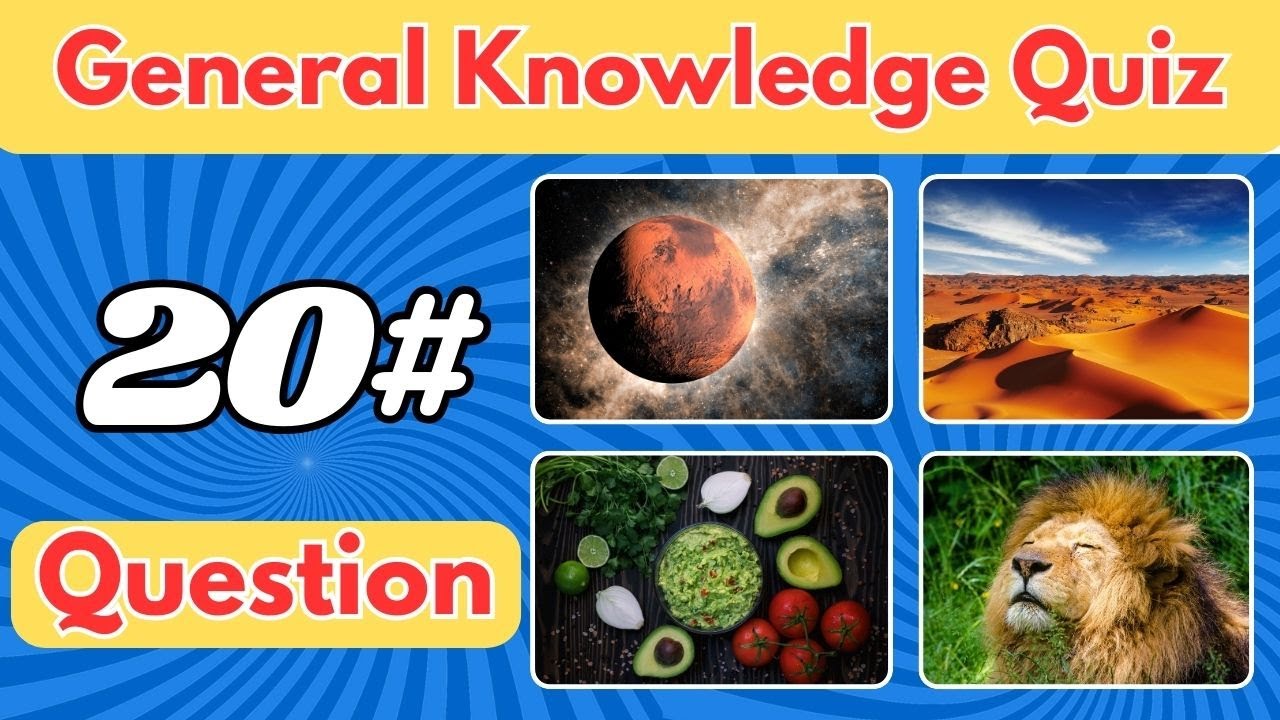 20 english general knowledge quiz with answers | The Quiz Hive - YouTube