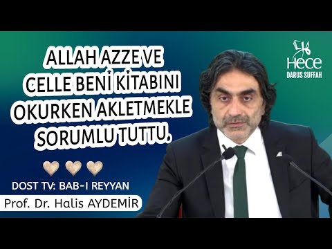 ALLAH AZZE VE CELLE BENİ KİTABINI OKURKEN AKLETMEKLE SORUMLU TUTTU.