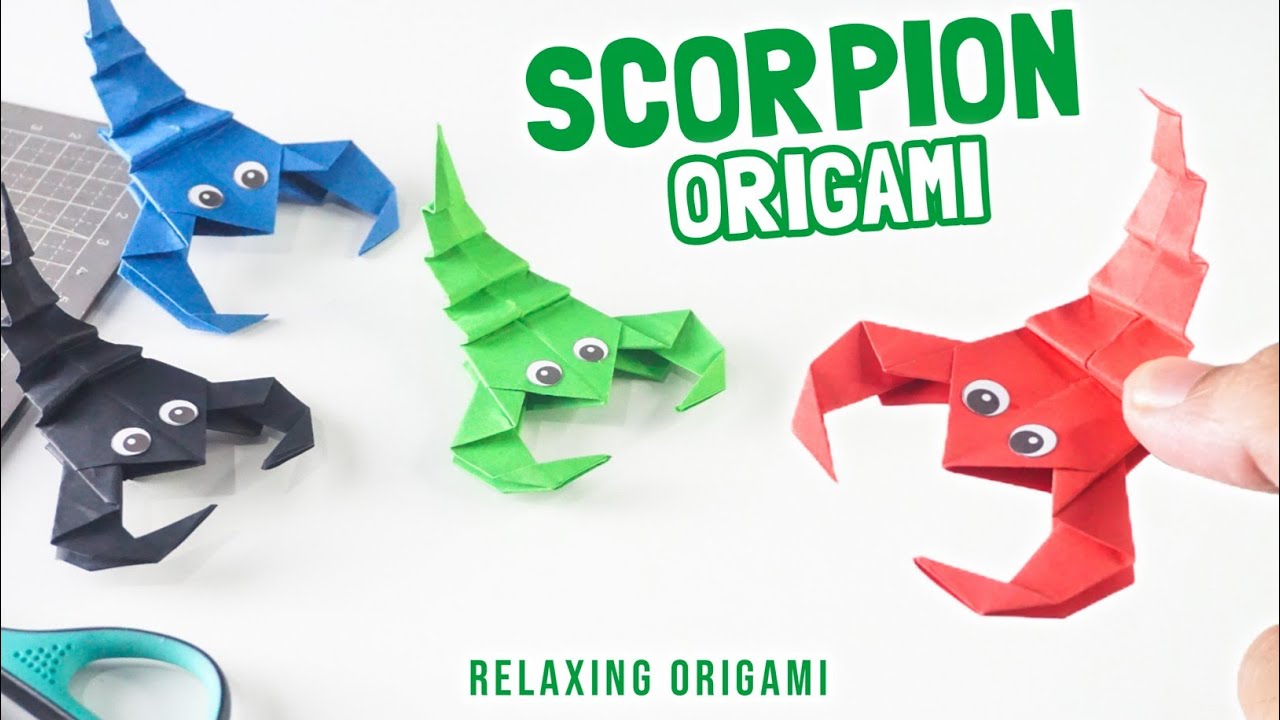 Cute Scorpion Origami - How to Make a Scorpion from Paper - YouTube