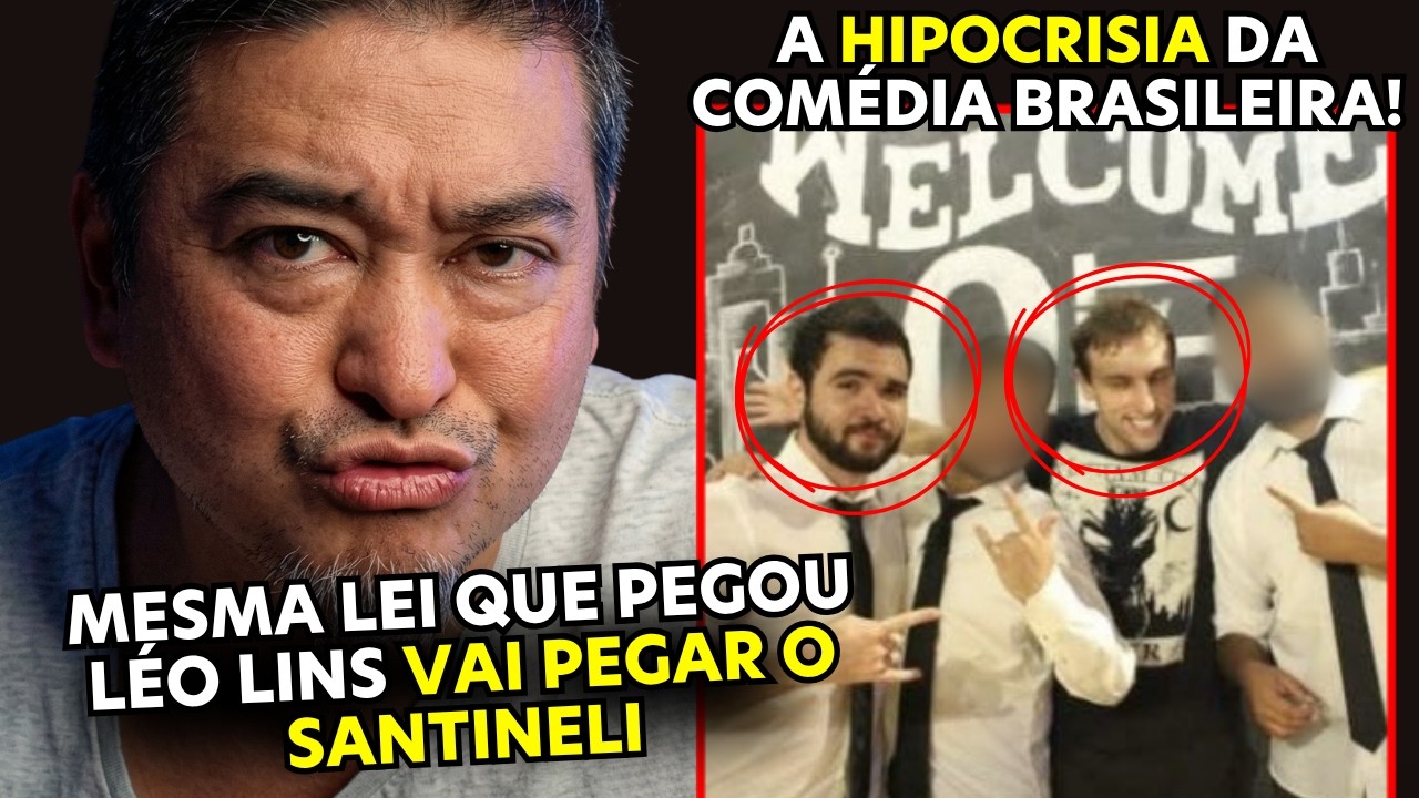 TRETA NA COMÉDIA: THIAGO SANTINELLI VS LÉO LINS | Cortes do André Santi ...