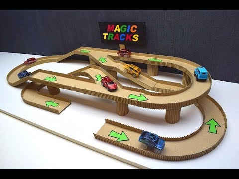 DIY Magic track для magic машинок из картона - YouTube