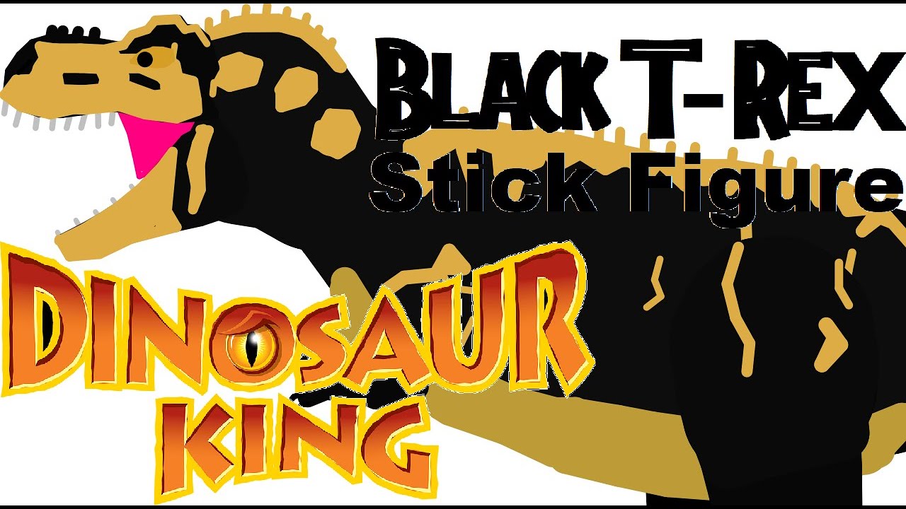 Pivot Black T-Rex from Dinosaur King Stick Figure By Me (Special 20K ...