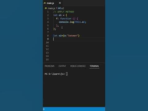 javascript Apply() method - YouTube
