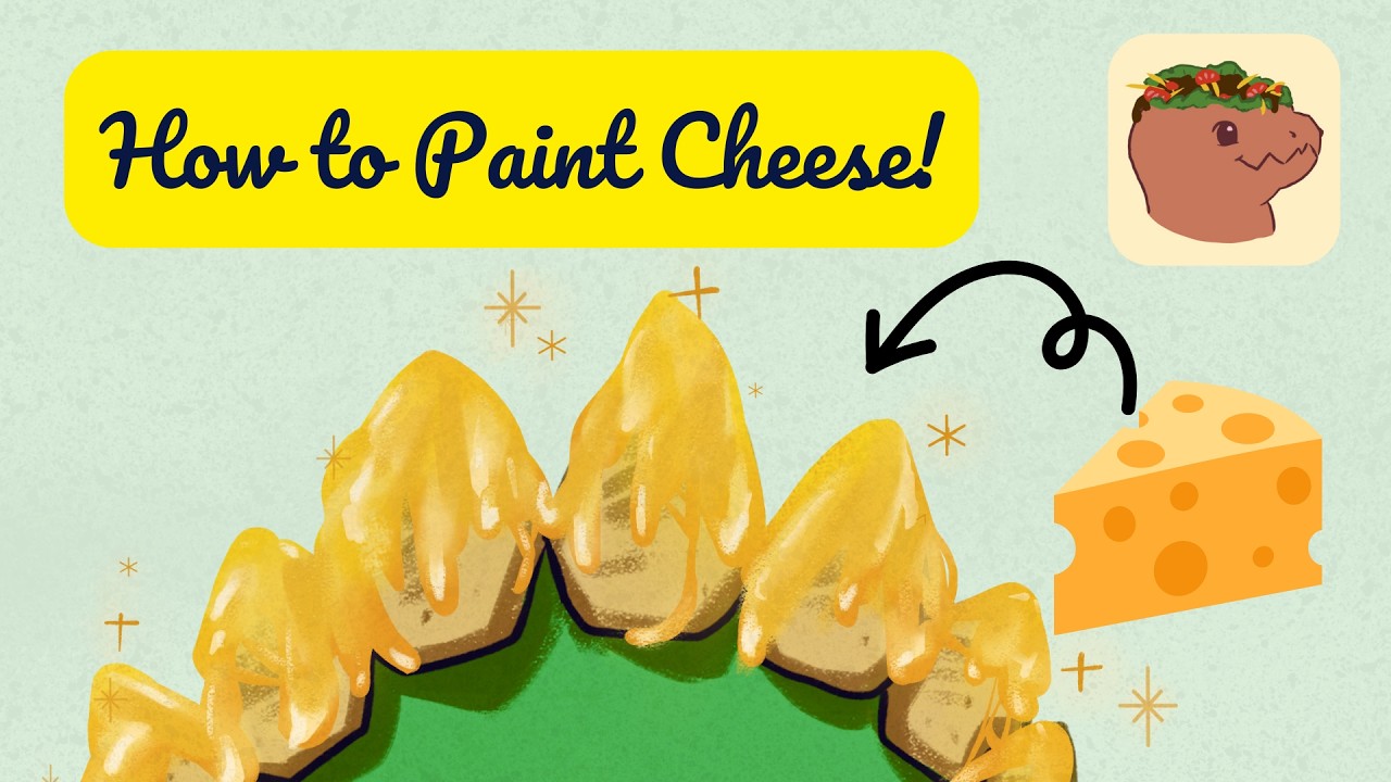 How to Paint Nacho Cheese! | Digital Painting Tutorial with #krita # ...