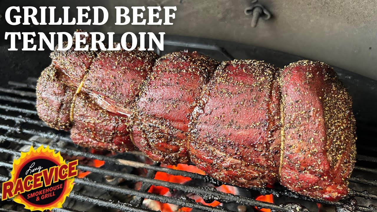 SIMPLE!! Delicious Beef Tenderloin Grilled On The Weber Kettle ...
