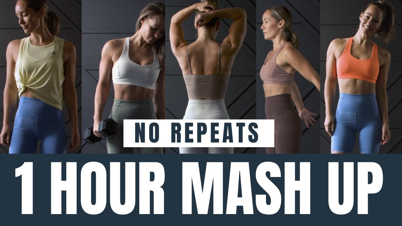 1 Hour No Repeat Mash Up// Strength + Cardio Workout - YouTube