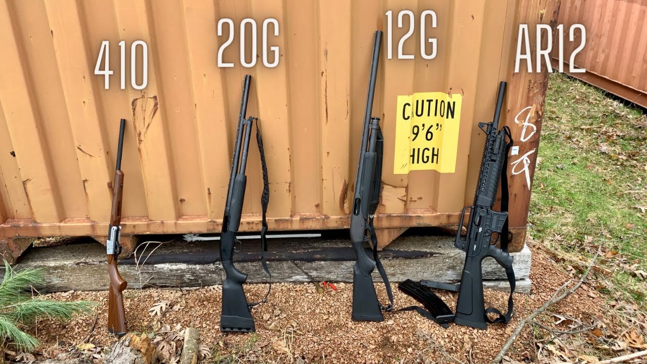 Trap Shooting 4 Types of Shotguns - YouTube