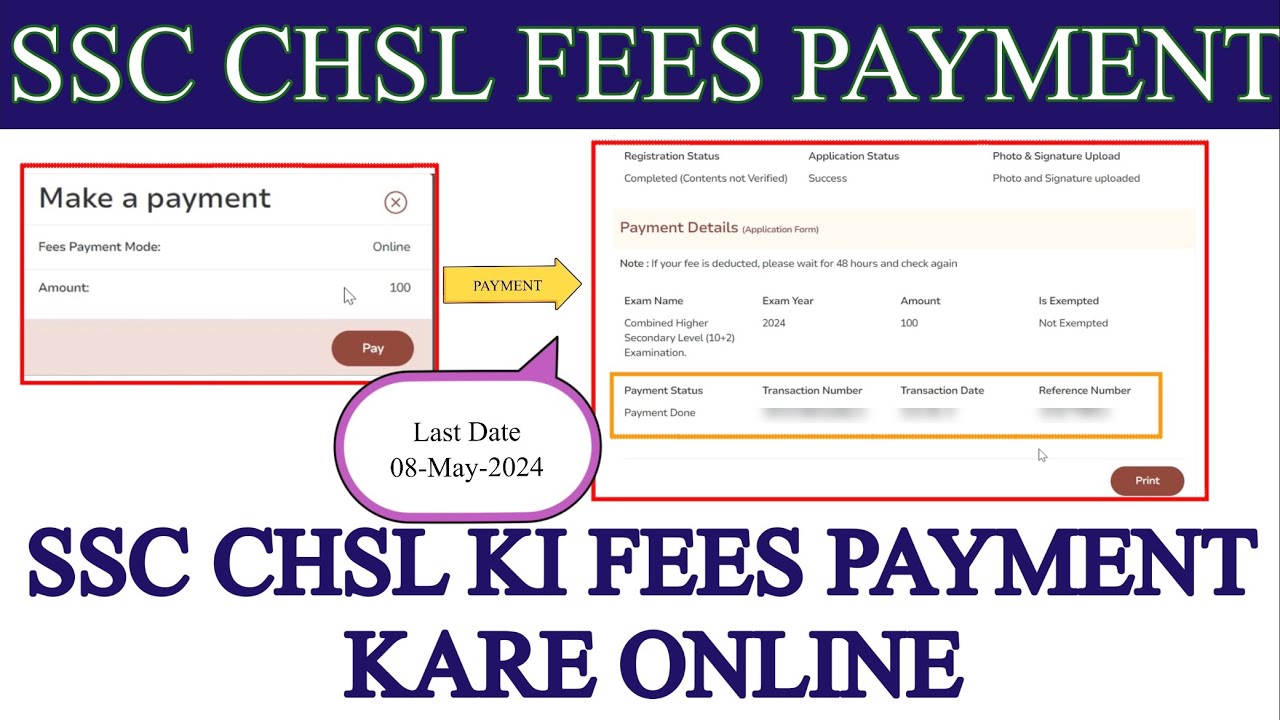 ssc chsl application fee payment | ssc chsl application fee payment ...