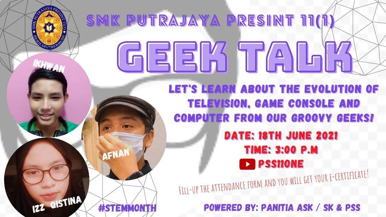 GEEK TALK - Evolution of television, game console and computer : STEM ...