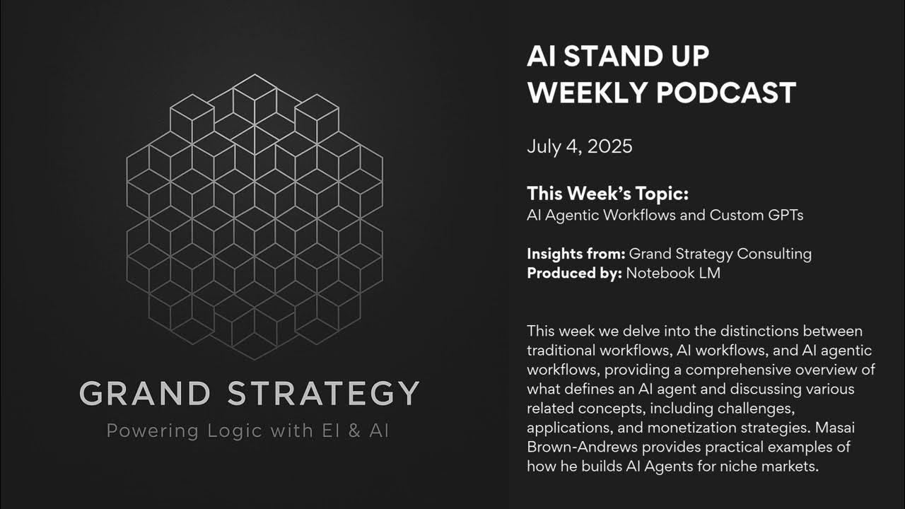 AI STAND UP WEEKLY PODCAST July 4, 2025: AI Agentic Workflows and Custom GPTs - YouTube