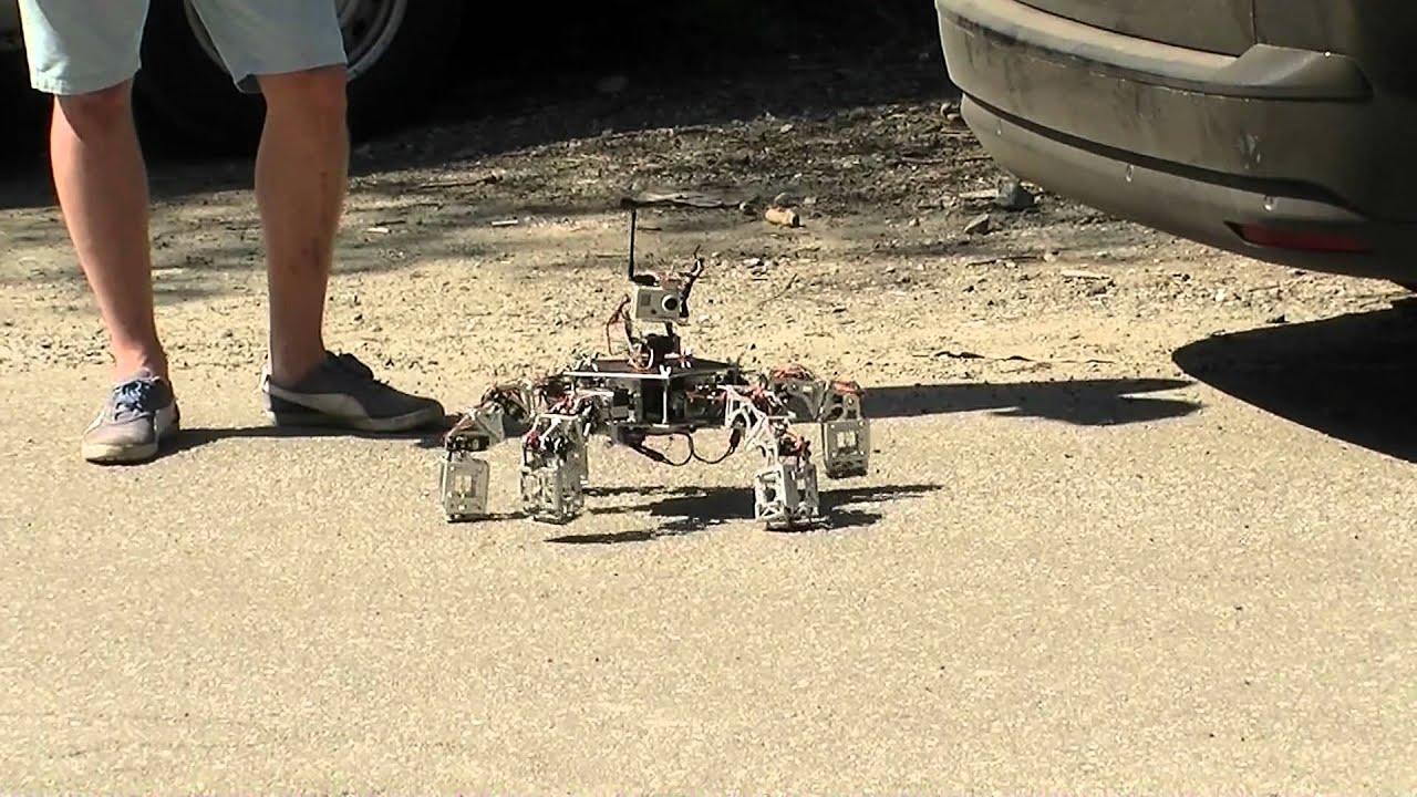 Modular five limbed robot (pentapod), AAUC - YouTube