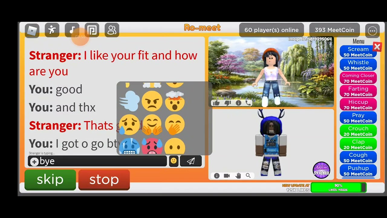 playing ro-meet on Roblox - YouTube