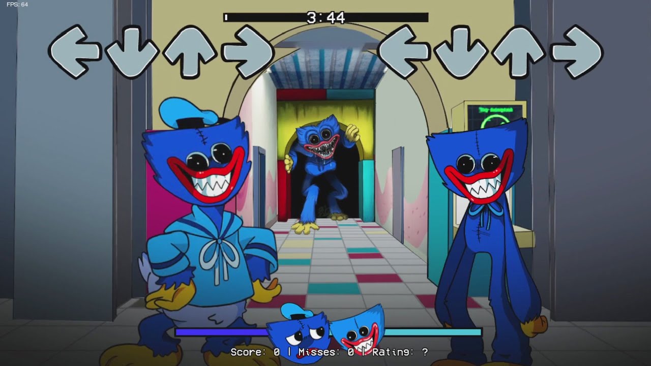 Donald Duck Huggy vs Huggy Wuggy (FNF Mod New Characters) / Playtime ...