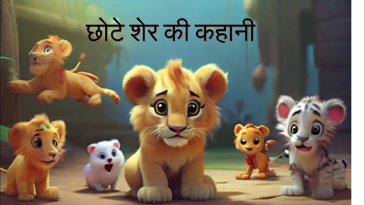 Chote Sher ki kahani /Hindi Story /A Baby lion story /Shararti Kids TV ...