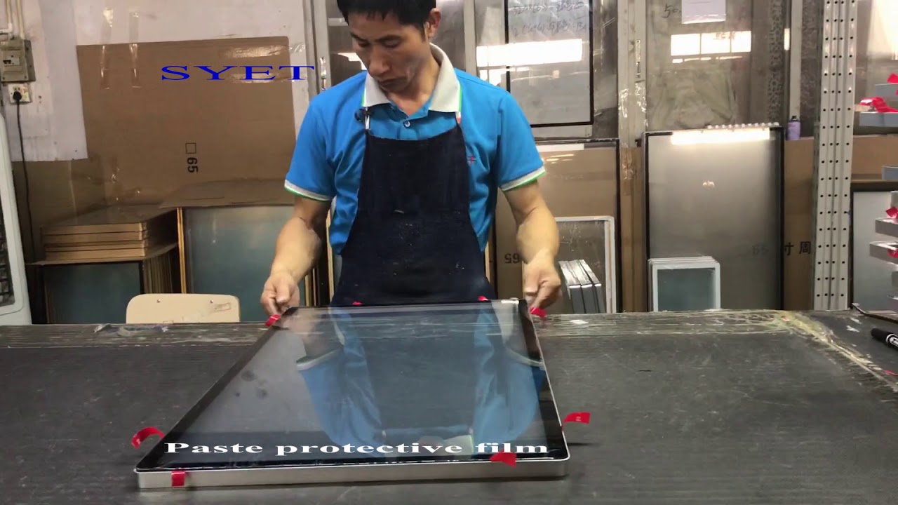 Production line of touch screen for commercial advertising display ...