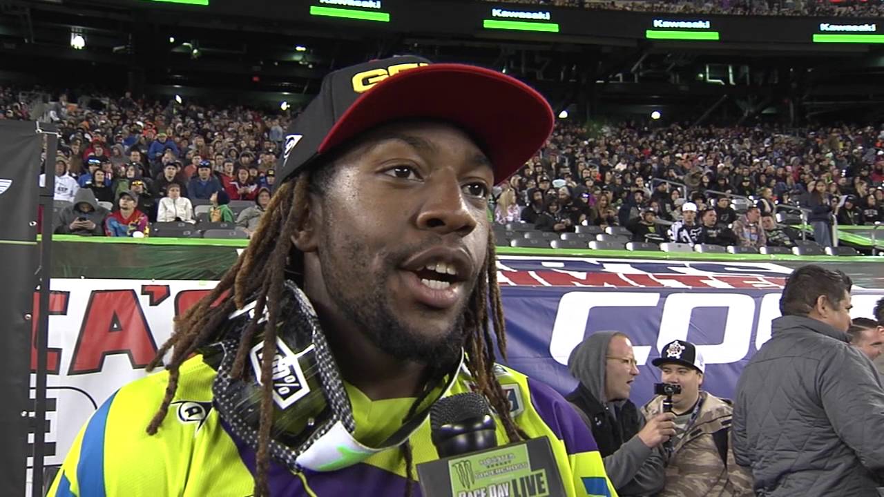 2016 - Race Day LIVE! - E. Rutherford - Stewart on the Podium - YouTube