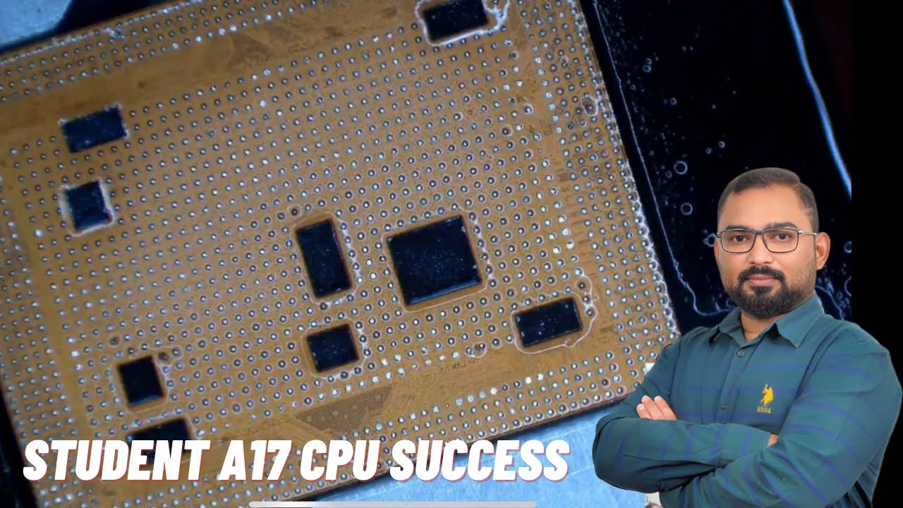 how to reball A17 cpu iphone 15 pro max , student cpu success#cpu #iphone #smartphone # ...
