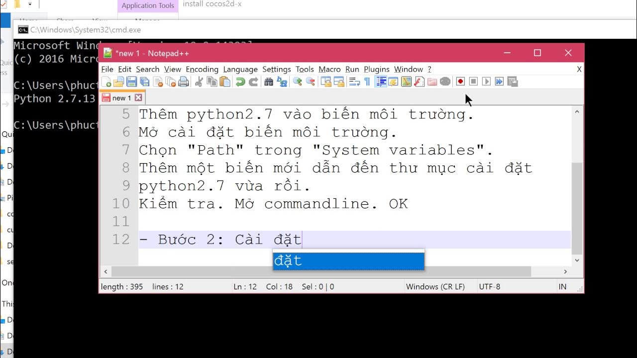 [Cocos2d-x Basic] Cài đặt môi trường phát triển Cocos2d-x trên Windows - YouTube