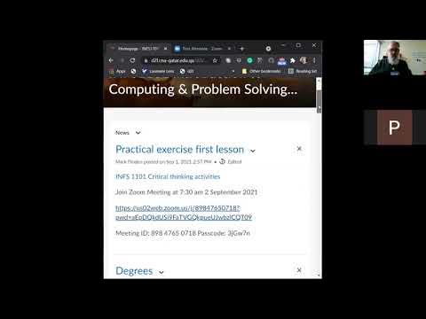 INFS 1101 14 problem solving and computing first lesson with some critical thinking exercises ...