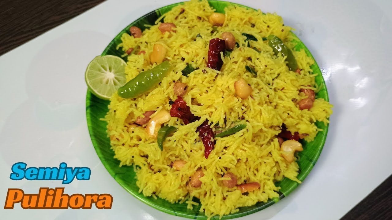 Semiya Pulihora | Vermicelli Pulihora | Semiya Lemon Pulihora | Semiya ...