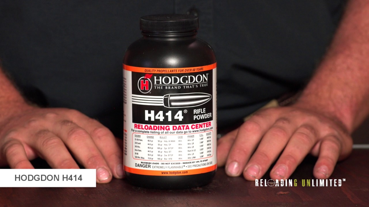 Hodgdon H414 At Reloading Unlimited - YouTube