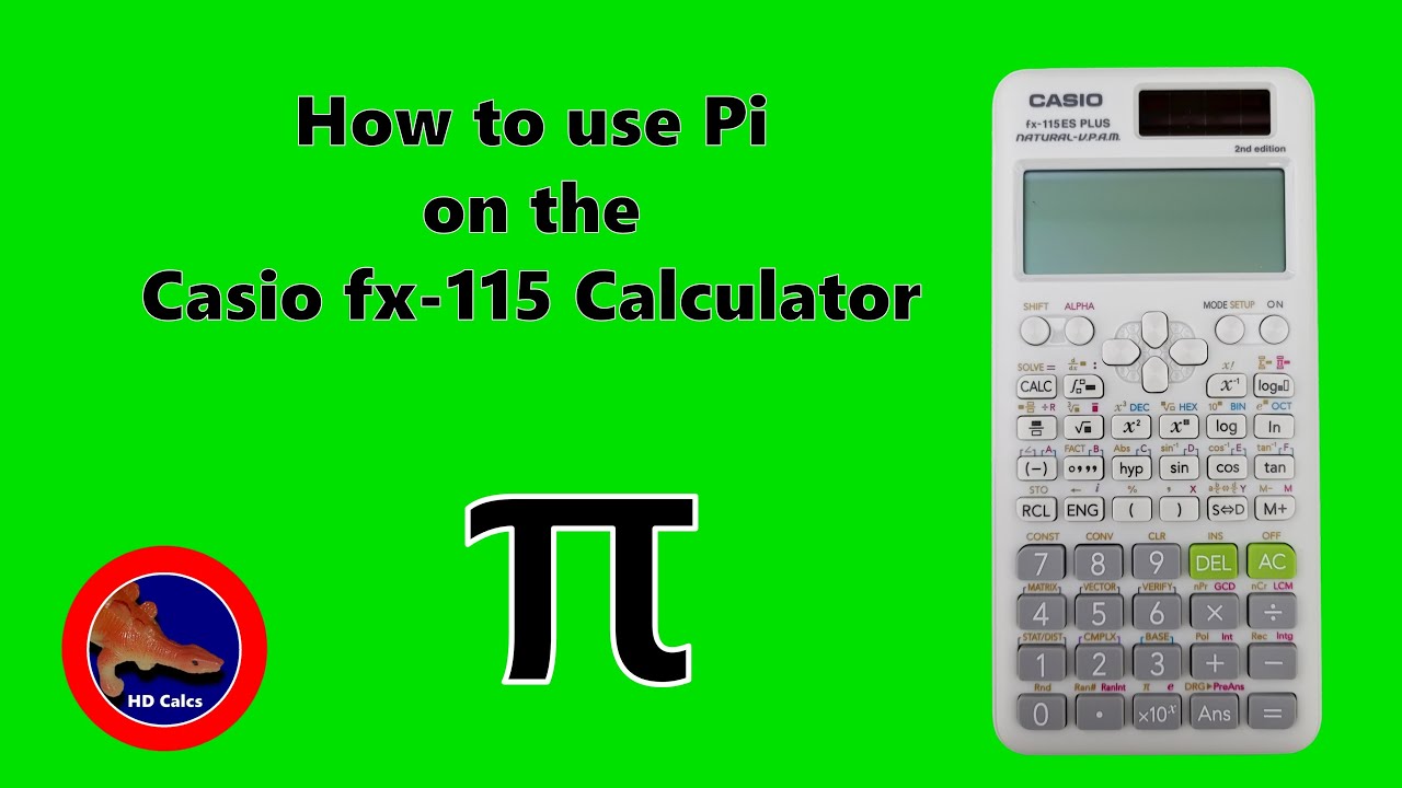 How To Use Pi On The Casio Fx 115 Calculator YouTube