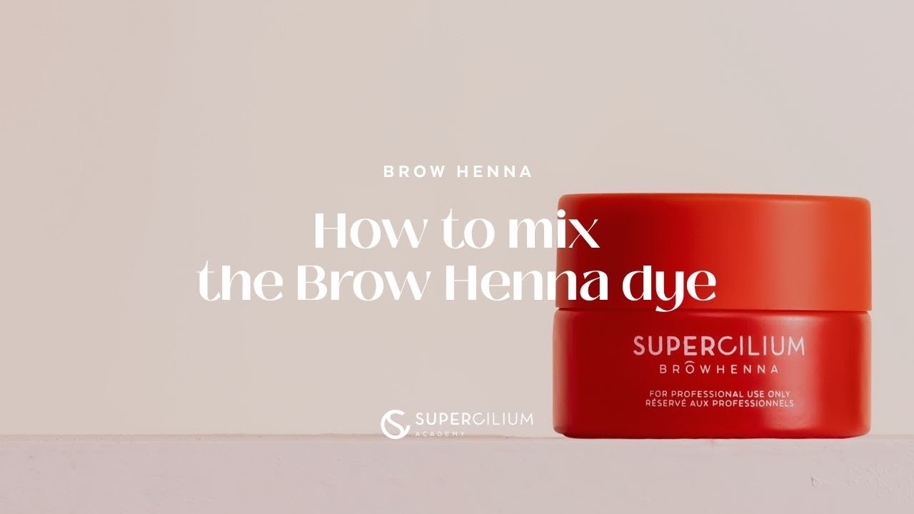 Create the perfect Henna Mixture! | Brow Henna Course - YouTube