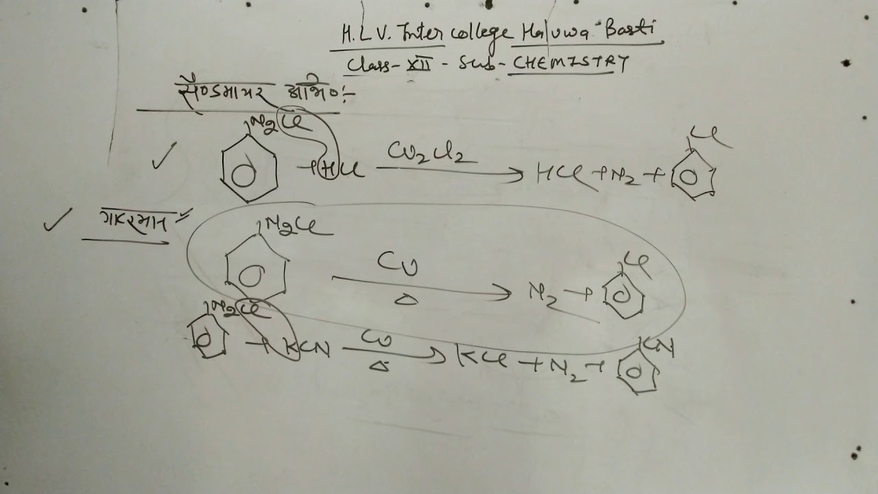 Important name reaction (class 12 th chemistry) - YouTube