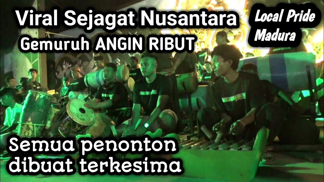 ANGIN RIBUT Bergemuruh mengguncang pajagalan kota sumenep - YouTube