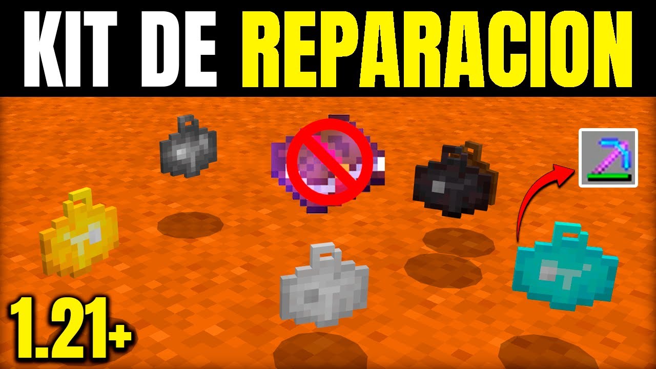 🔧 KIT de Reparación Esencial en Minecraft PE 1.21+ ¡Mantén tus ...