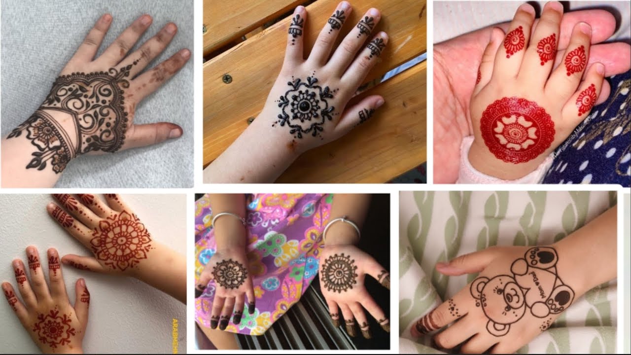 #মেহেদির_ডিজাইন#kids mehedi design#baby mehendi designs#front baby ...