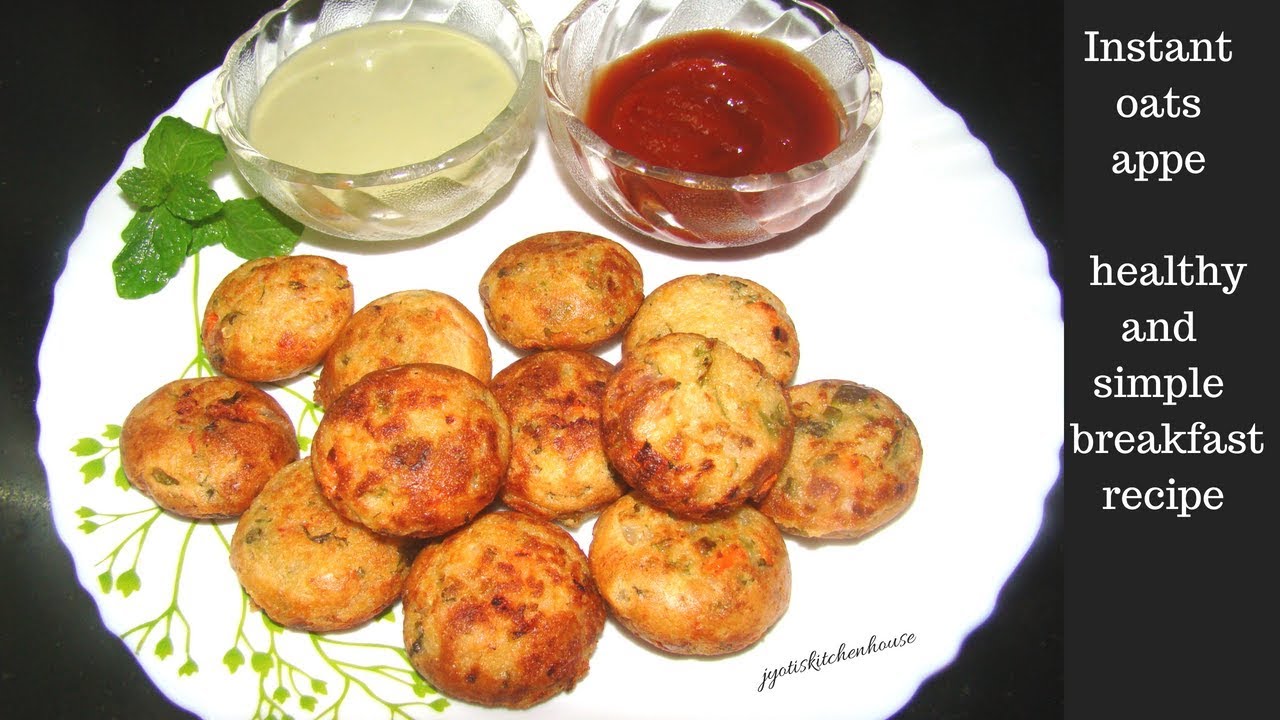 Instant Oats Appe Recipe | How To Make Oats Appe | Healthy Oats Appe ...