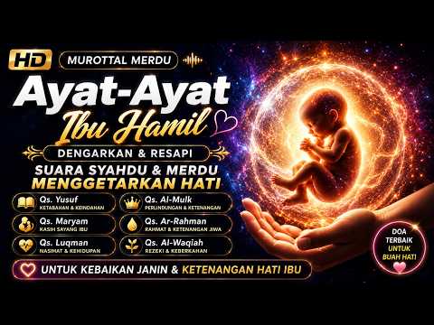 BACAAN AL-QUR'AN MERDU PENYEJUK HATI ✨ Solusi Tidur Pulas Bumil & Perkembangan Janin|Ashraf Husain🕊️