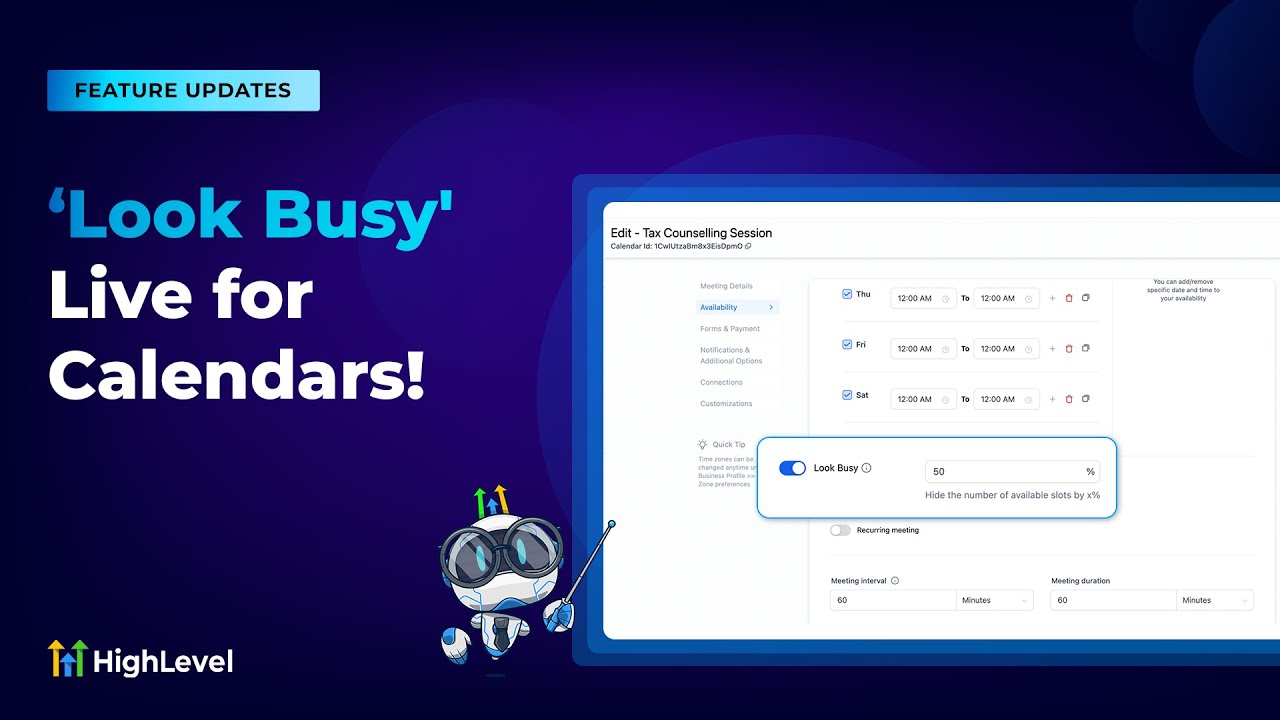 'Look Busy' Live for Calendars! - YouTube