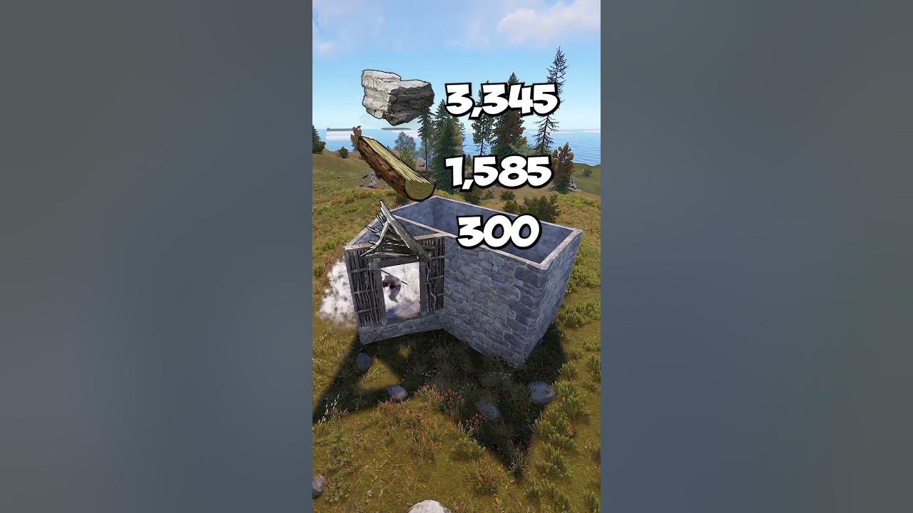 Materials needed to Build each Starter Base In RUST - #rust #rustshorts #shorts #rustgame # ...