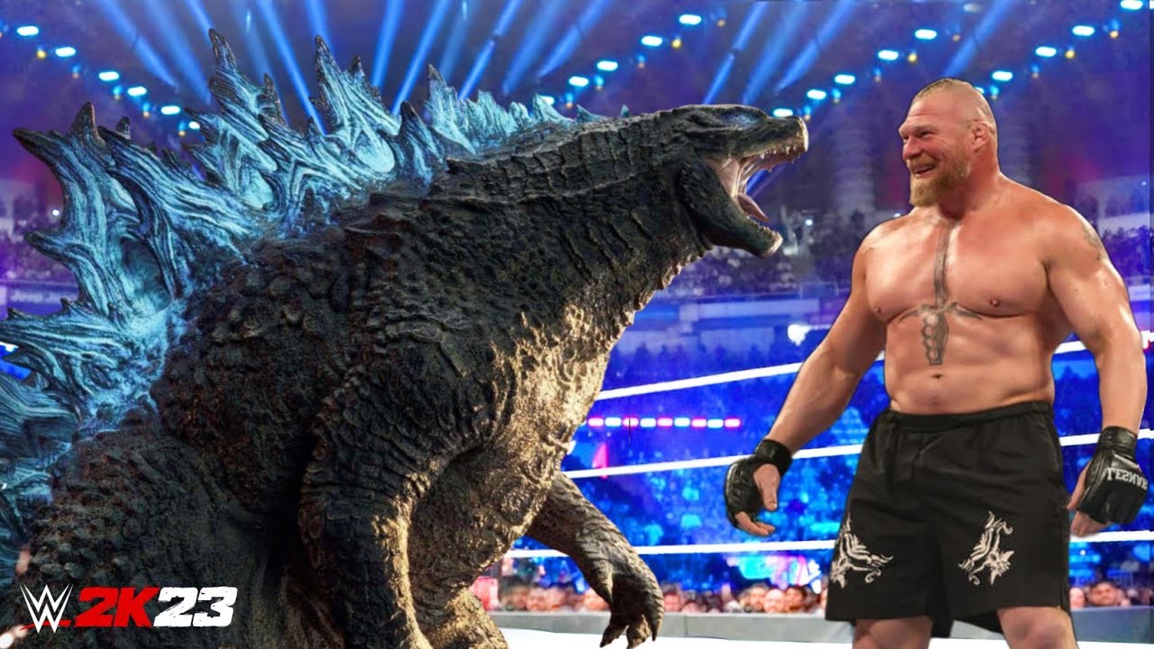 🔥WWE 2K23 - Brock Lesnar Vs Godzilla : WWE October 5, 2023 - YouTube