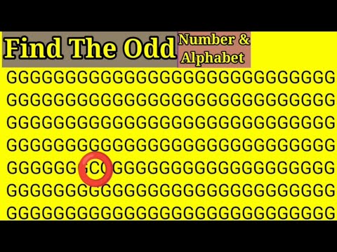 Find the odd Number and Alphabet | Spot the odd one out | Odd one out ...