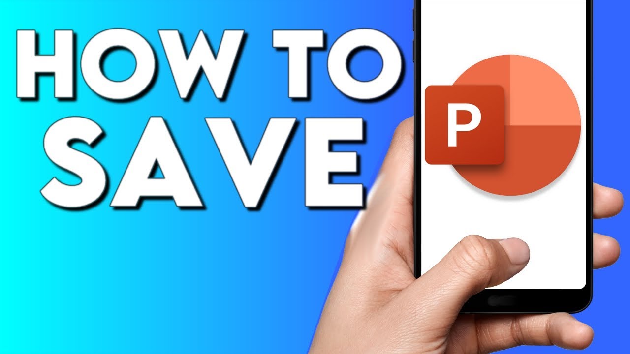 How To Save A Presentation Document on Microsoft Powerpoint PPT Mobile ...