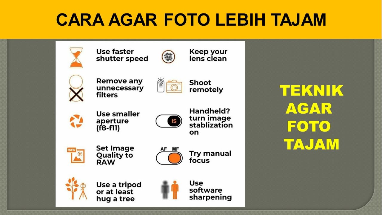 Cara motret agar foto tajam - belajar fotografi - YouTube