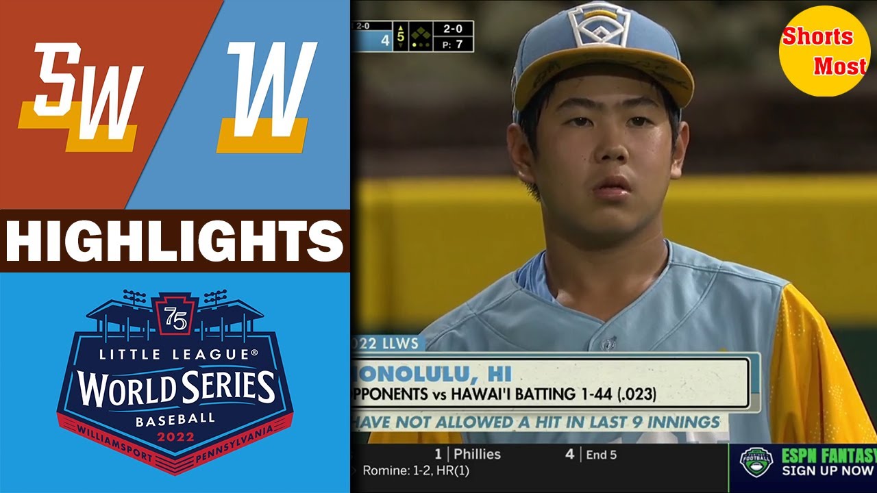 Texas vs Hawaii Full Highlights | Little League World Series 2022 ...
