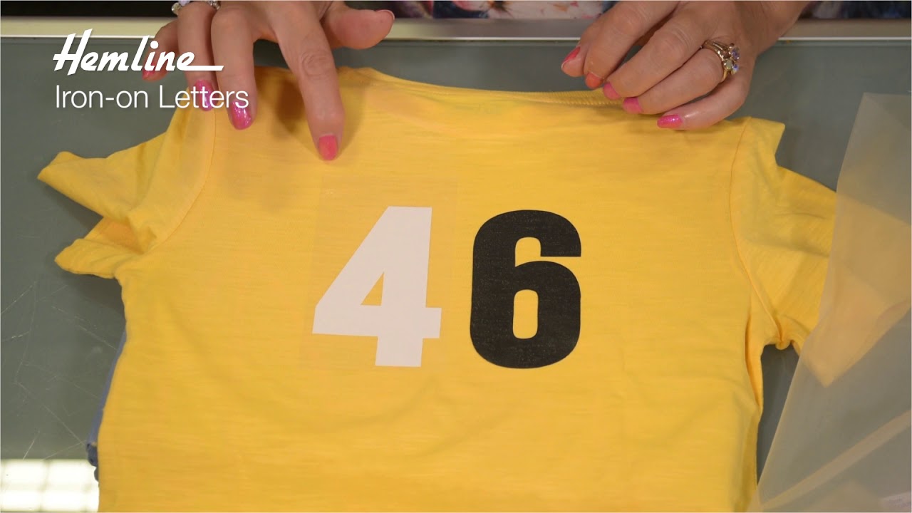 Iron-On Letters & Numbers by Hemline - YouTube