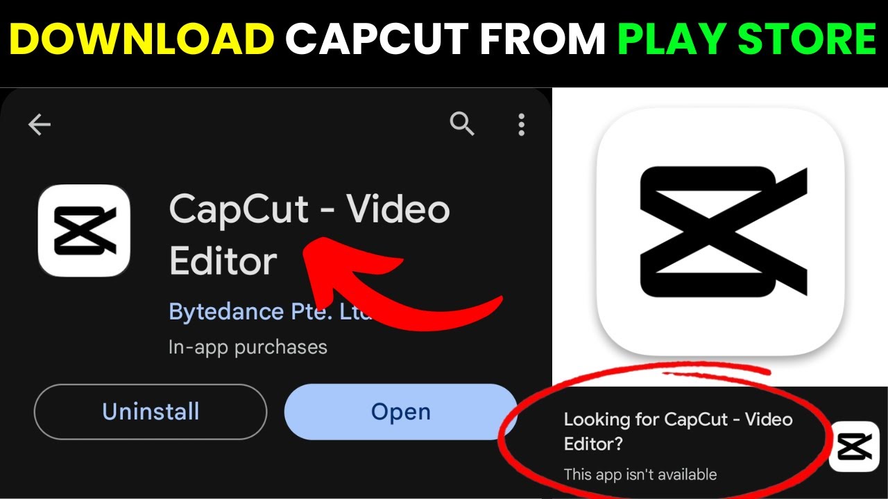How To Download CapCut In Play Store || Download CapCut In Play Store ...