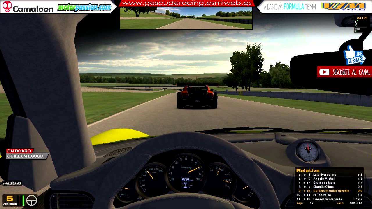 iRacing | Blancpain Road America @ Full Race + Sound Shift - YouTube