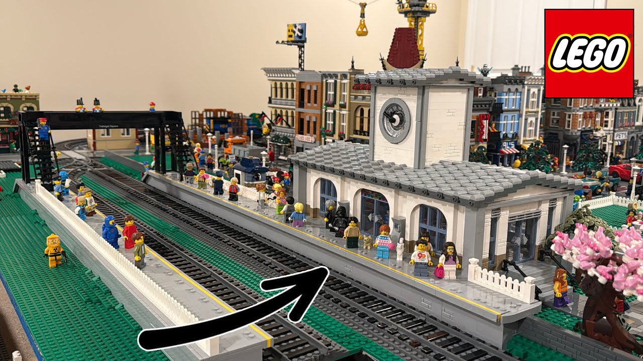 LEGO TRAIN STATION FINISHED | Complete Overview - YouTube