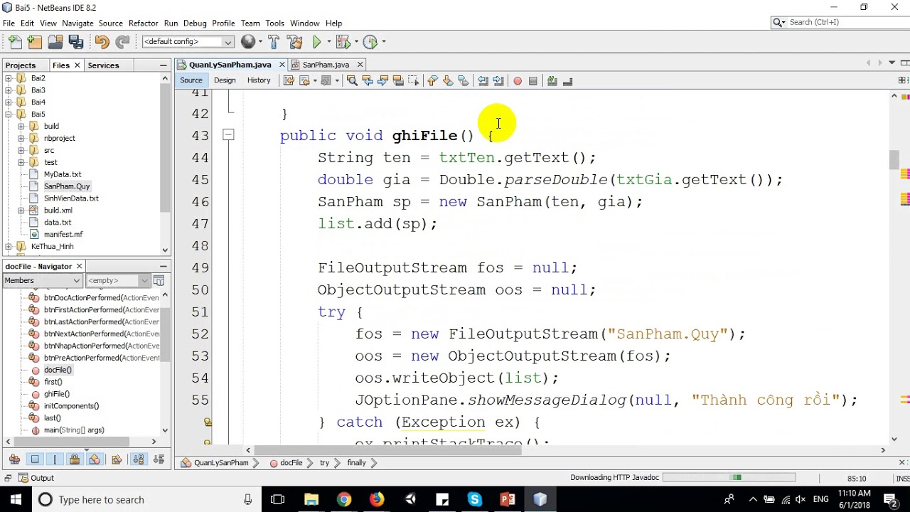 Java2 Điều hướng trên giao diện - YouTube