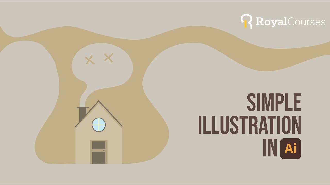 Simple Flat Illustration | Adobe Illustrator Tutorial - YouTube
