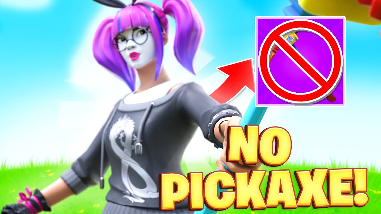 the best NO PICKAXE Challenge in Fortnite... - YouTube
