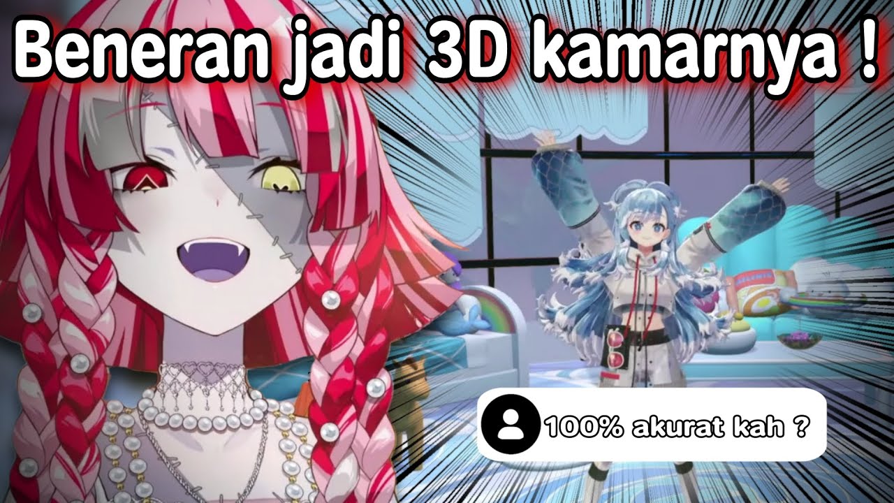 Ollie kaget lihat Kamar 3D Kobo, soalnya hampir mirip yang aslinya 😲【holo id clip】 - YouTube