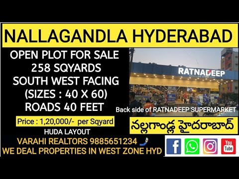 Nallagandla Plots for sale in Hyderabad Nallagandla & Tellapur HUDA ...
